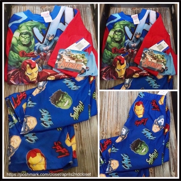 Marvel | Pajamas | Avengers Pajamas Boys Fleece Super Hero Cozy Winte ...
